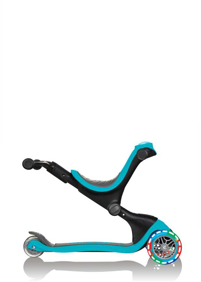 GLOBBER paspirtukas Go Up Deluxe Lights, žydros spalvos, 646-105 ...