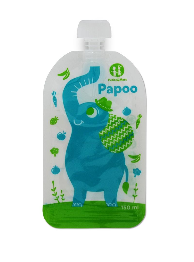 PAPOO daugkartinio naudojimo maisto maišeliai 6 vnt. Elephant 901807 ...