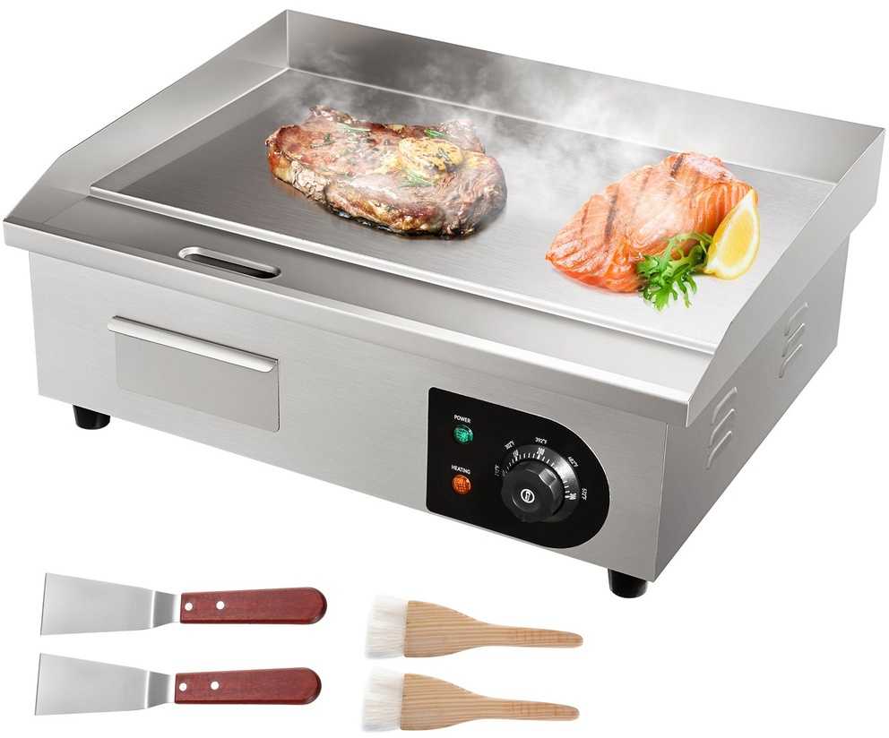 Elektrinė kepimo plokštė restoranui: nerūdijančio plieno grilis ...