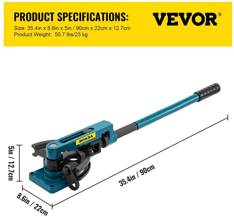 Vamzdžių lenkimo įrankis 10-25 mm, rankinis, 7 matricos, vario ...