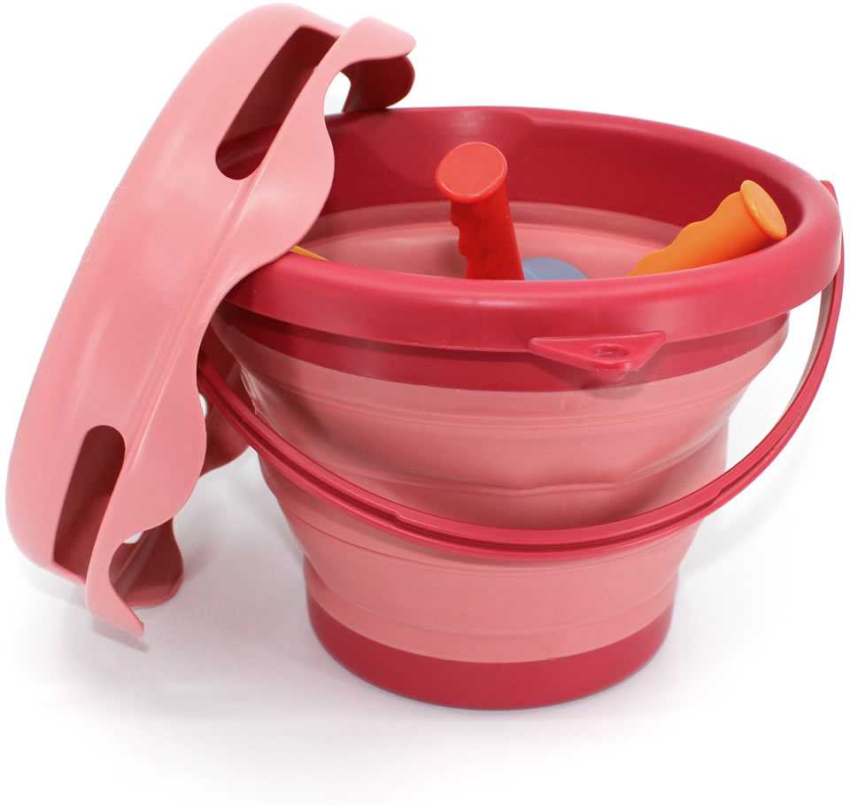 COMPACTOYS Kibirėlis su smėlio žaislais, raudonas, modelis - 99200201, žema kaina | Varle.lt