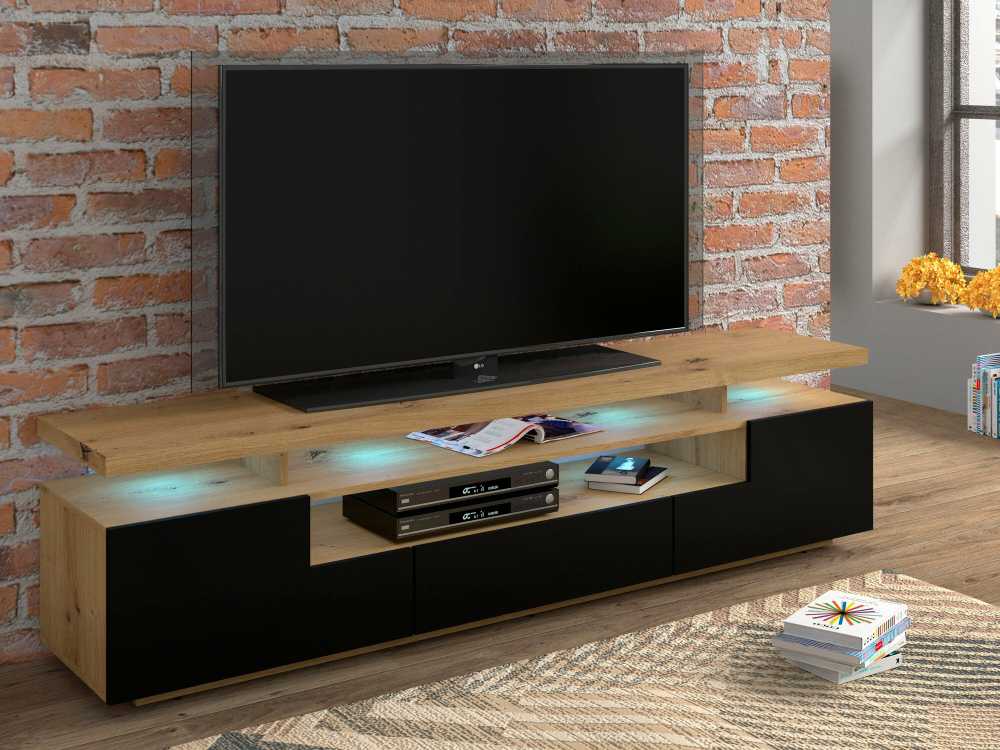 Homelando TV staliukas EVA, LED apšvietimas: Yra, modelis - 554280 ...