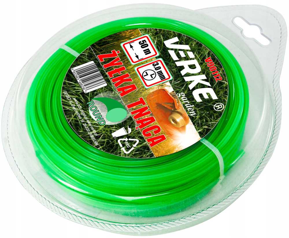 Deget pjovimo valas benzininiams trimeriams, apvalus, 3 mm, 50 m, tvirtas, žema kaina | Varle.lt