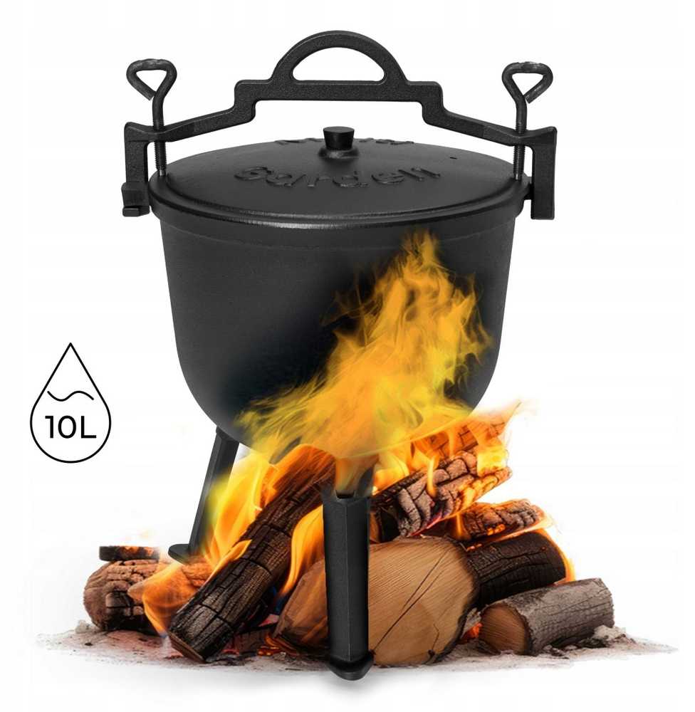 Ketaus puodas griliui 8L su dangčiu, žema kaina | Varle.lt