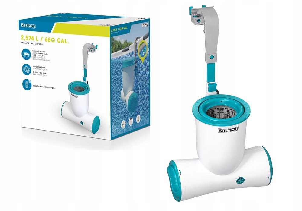Pakabinamas filtro siurblys baseinui Bestway Skimatic 58462 2574 l / h ...