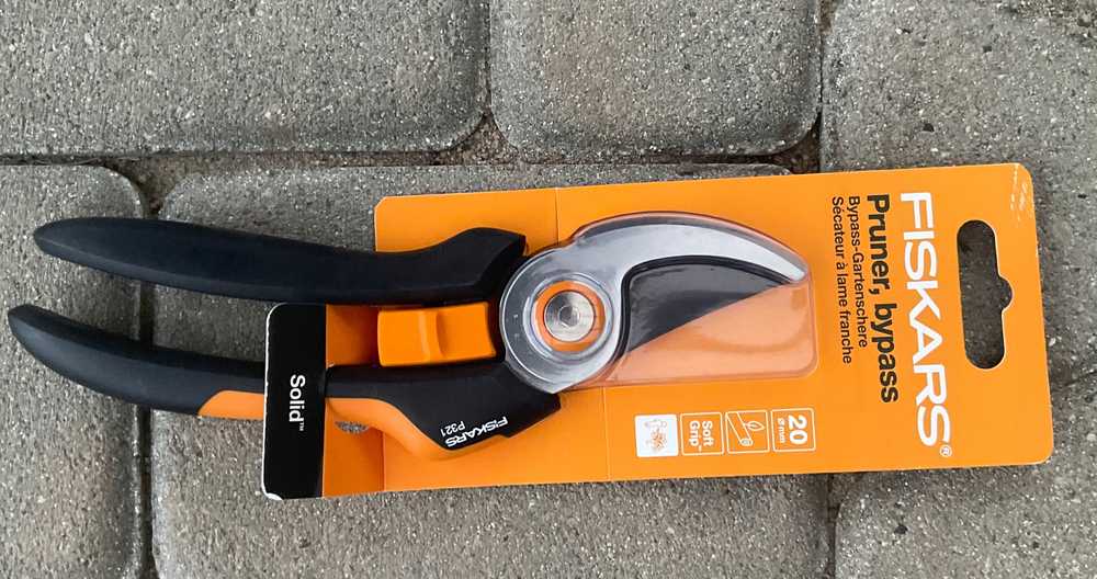 Sekatorius solid fiskars rankinės sodo žirklės šakoms sodo priežiūrai ...