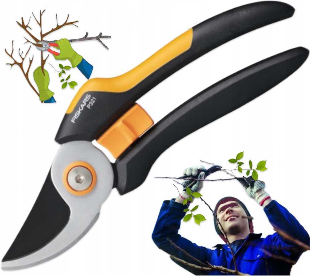 Sekatorius solid fiskars rankinės sodo žirklės šakoms sodo priežiūrai ...