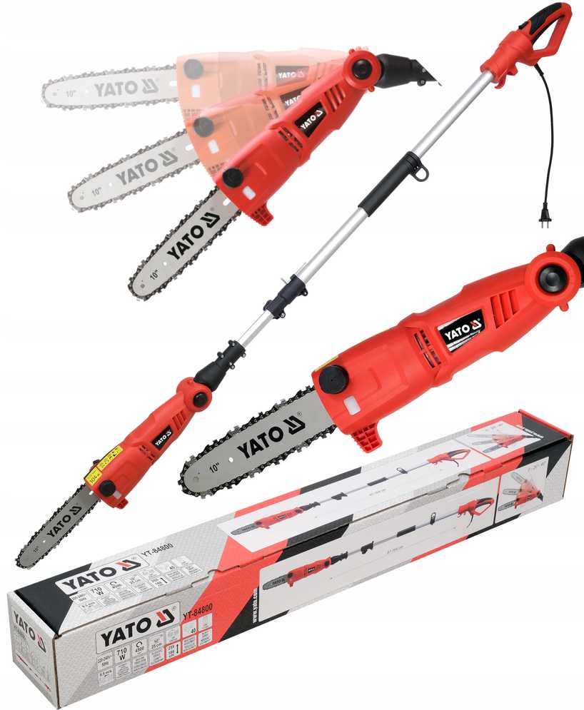 Grandininis pjūklas Yato elektrinis pjūklas šakai ant koto, 710W, 255cm ...