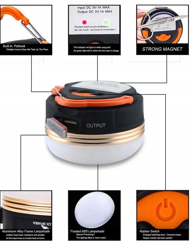 LED Kempingo Žibintas su Powerbank, žema kaina | Varle.lt