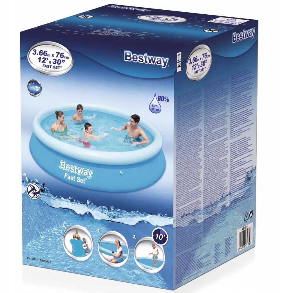Bestway Fast Set baseinas, 366x76cm, žema kaina | Varle.lt