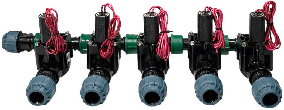 Hunter PGV 100 skirstytuvas PE 25mm, 5 sekcijos, žema kaina | Varle.lt