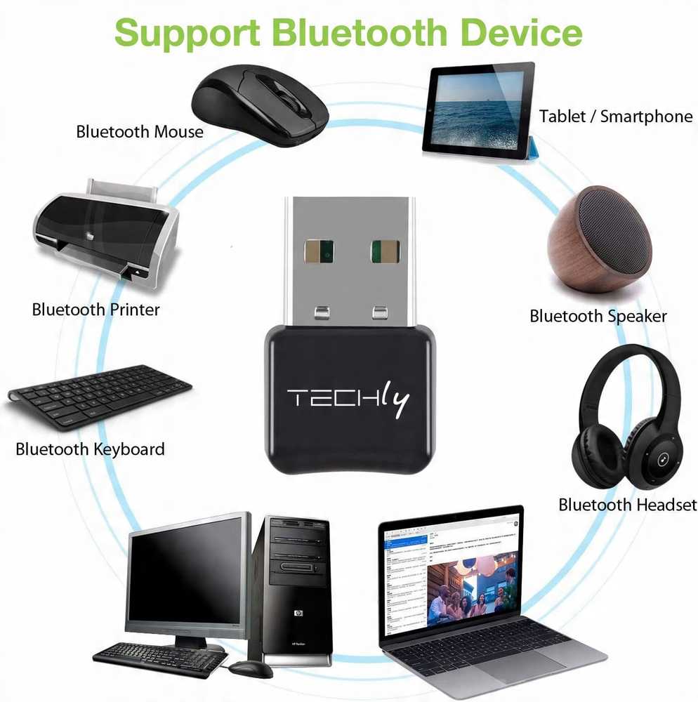 Techly USB 2.0 Bluetooth adapteris-imtuvas, žema kaina | Varle.lt