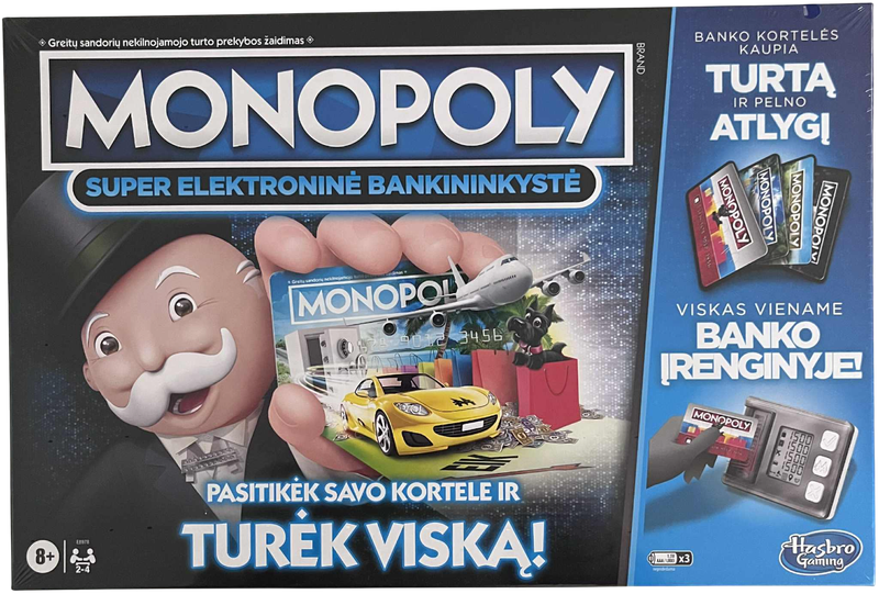 Hasbro Žaidimas „Monopolis: super elektroninė bankininkystė“, LT ...