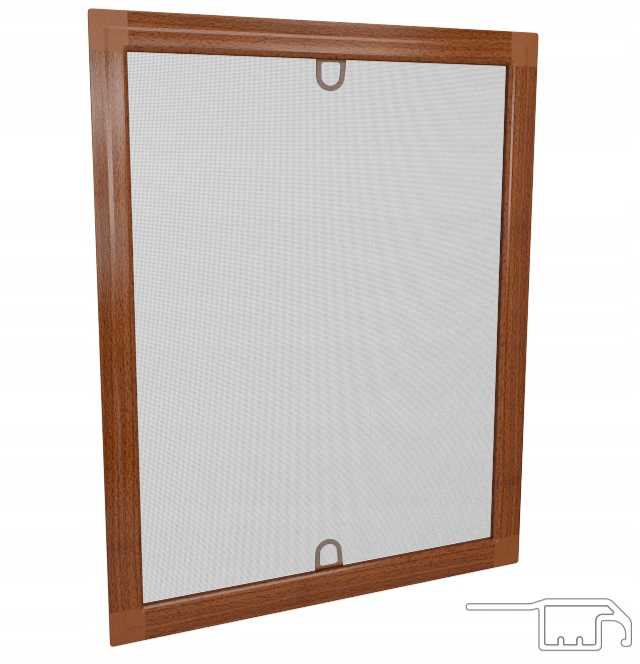 Langų tinklelis nuo uodų 30x60cm auksinis ąžuolas, spalvų pasirinkimas ...