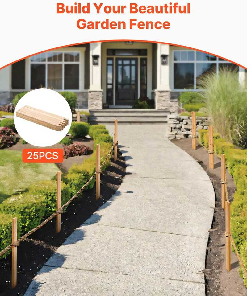 Star Mediniai sodo kuolai, 25 vnt., žema kaina | Varle.lt