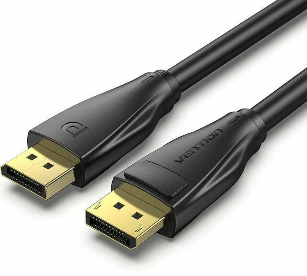 Vention DisplayPort 1.4 HD 8K laidas, 2 m ventiliacijos HCDBH (juodas ...