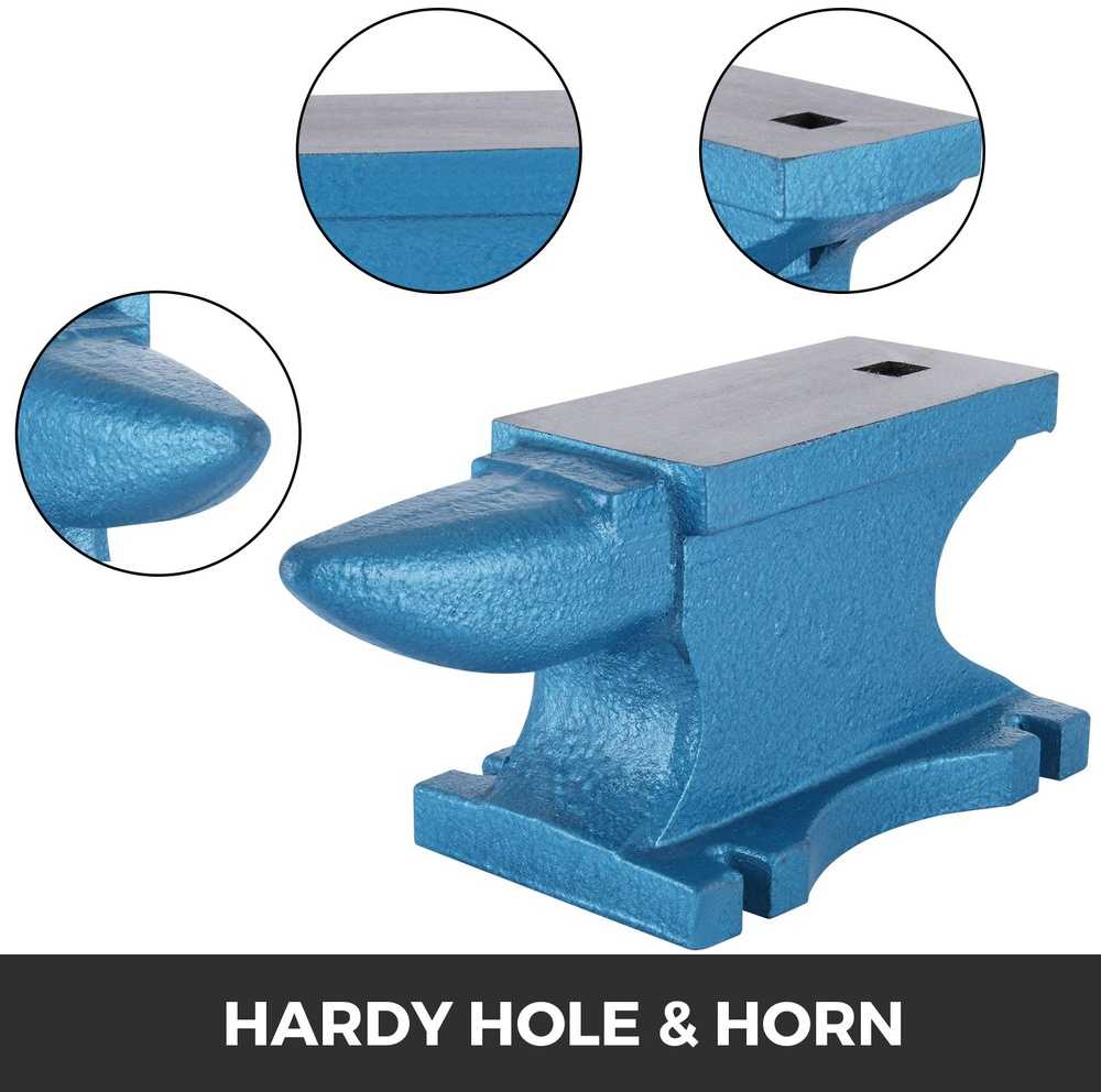 45 kg ketaus priekalas su kvadratine skyle ir apvaliu ragu, kalvio ...