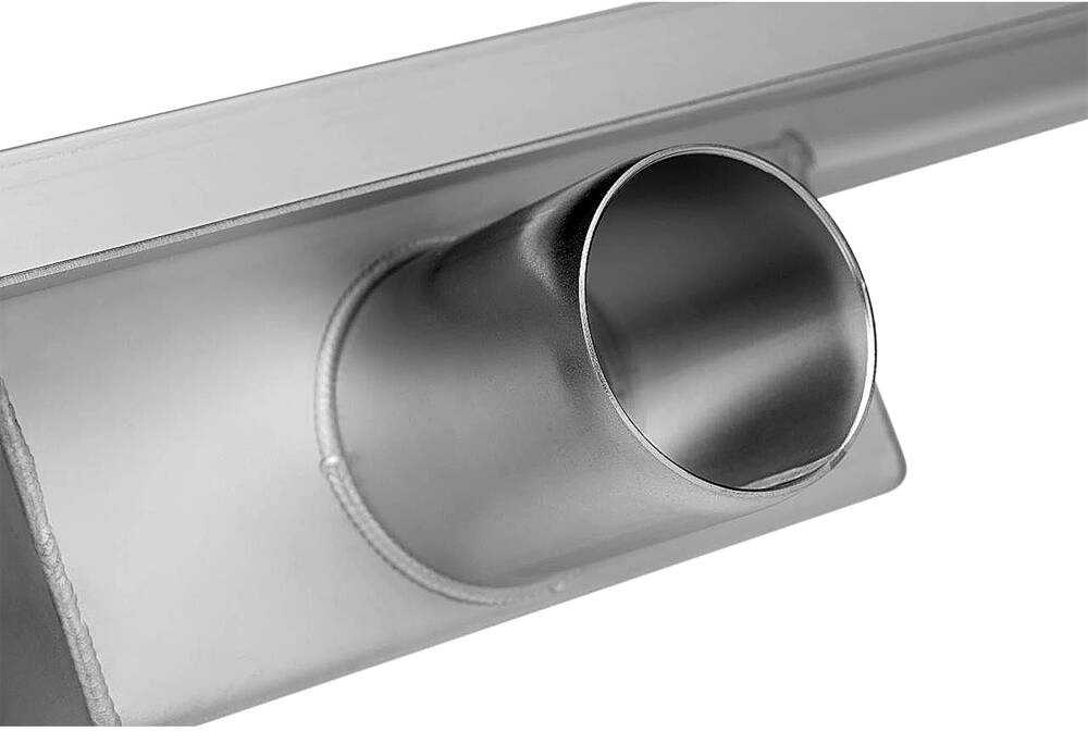 70 cm baltas stiklas linijinis dušo latakas, nerūdijančio plieno ...