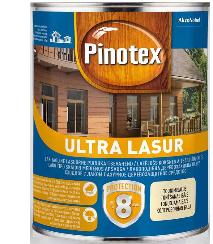 Impregnantas Pinotex Ultra Lasur EU. palisandro spalvos. 1 l, žema ...