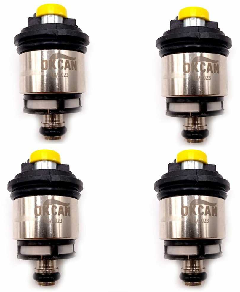 DN Autogas Parts CNG LPG 4 vnt purkštukų MED GI25-65 geltoni AMP Type ...