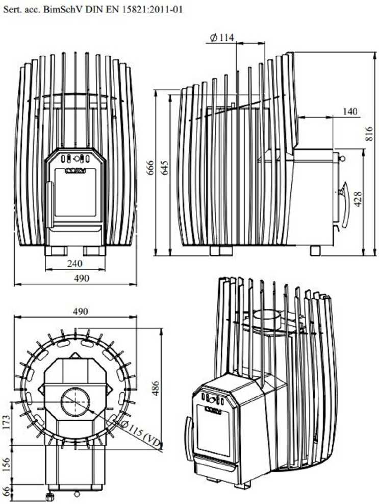 Malkinė pirties krosnelė - COZY 12 SW-TW, žema kaina | Varle.lt