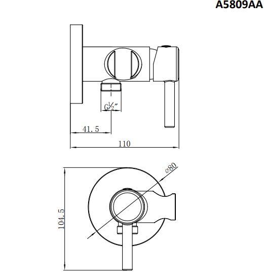 Potinkinis bidetės maišytuvas Ideal Standard, Concept100, modelis ...