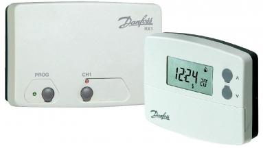 Programuojamas patalpos termostatas Danfoss, TP5001RF+RX1-S belaidis ...