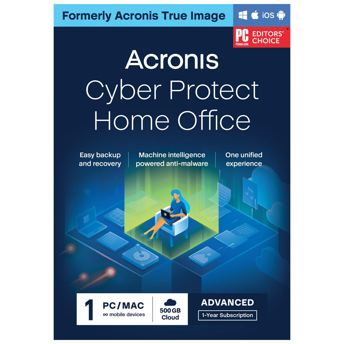 Acronis Cyber Protect Namų Office Advanced + 500 GB Acronis Cloud ...