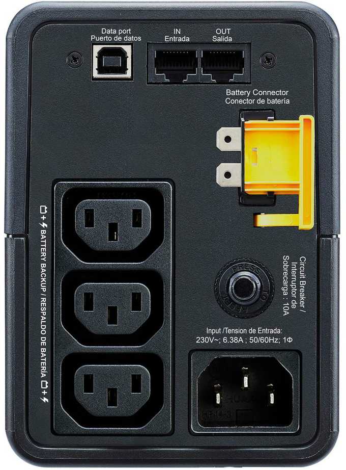 APC BACK-UPS 500VA, 230V, AVR, IEC SOCKETS, modelis - BX500MI, žema ...