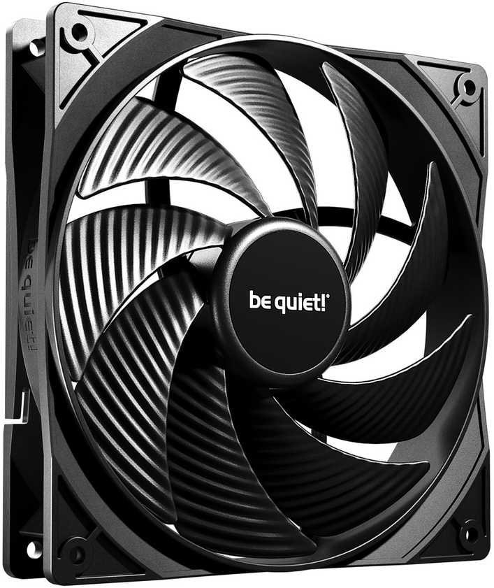 be quiet! Pure Wings 3 Fans, High-Speed - 140mm, juodas, pack of 3 ...