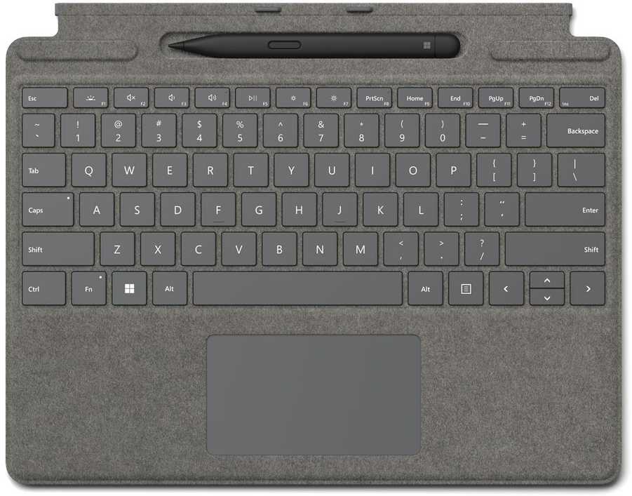 Microsoft Surface Pro Signature Klaviatūra + Charge&Pen platininė ...