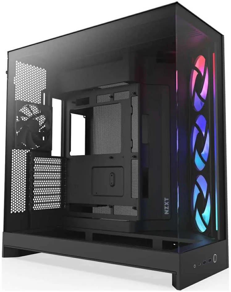NZXT H9 Flow RGB (2025) juoda, modelis - CM-H92FB-R1, žema kaina | Varle.lt
