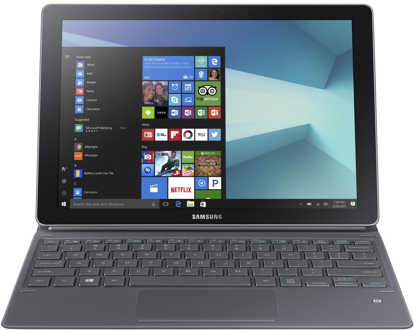 Planšetė Samsung Galaxy Book SM-W720 256 GB Juoda, modelis - SM-W720NZKADBT, žema kaina | Varle.lt