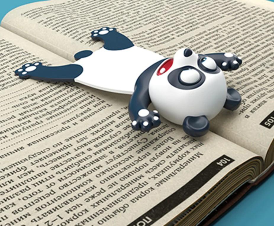 3D karikatūrinis gyvūnas, knygų žymeklis / Panda, žema kaina | Varle.lt