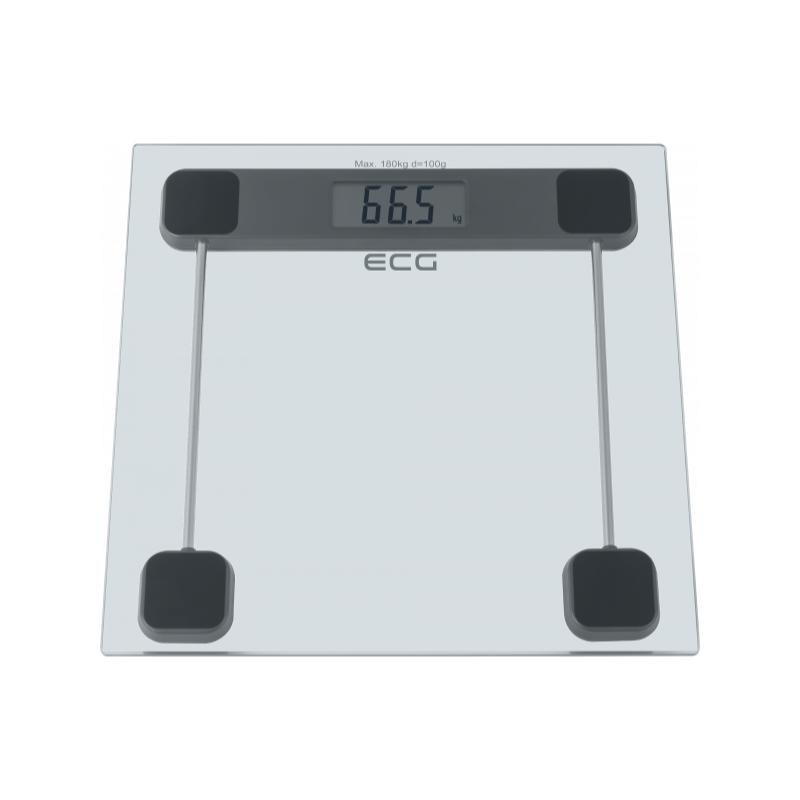 Svarstyklės ECG OV 137 Glass Personal fitness scale, large LCD display, max. weight 180 Kg ...