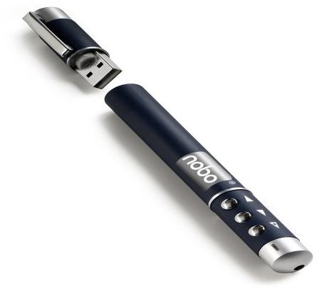 Lazerinė rodyklė su prezentacijų pulteliu NOBO P2, raudonas lazeris ...