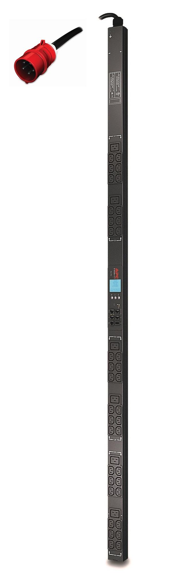 Apc Rack PDU 2G, matuojamas, ZeroU, 11kW, 230V, (36) C13 ir (6) C19, modelis - AP8881, žema ...