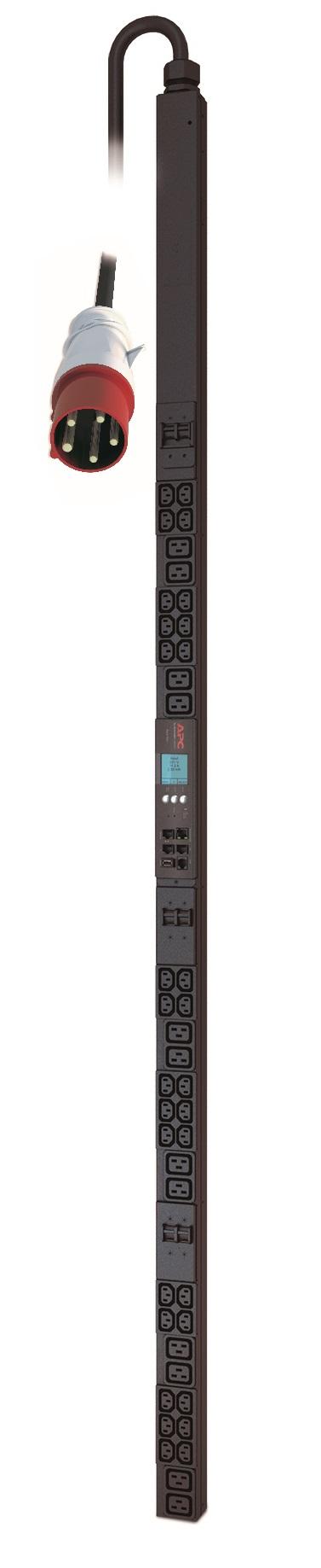 APC RACK PDU 2G, MATUOTA, ZEROU, 22.0KW (32A), 230V, (30) C13 ir (12) C19, modelis - ‎AP8886 ...