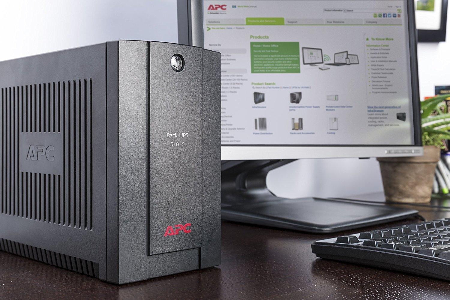 APC Back-UPS 500VA,AVR, IEC outlets, EU Medium, žema kaina | Varle.lt