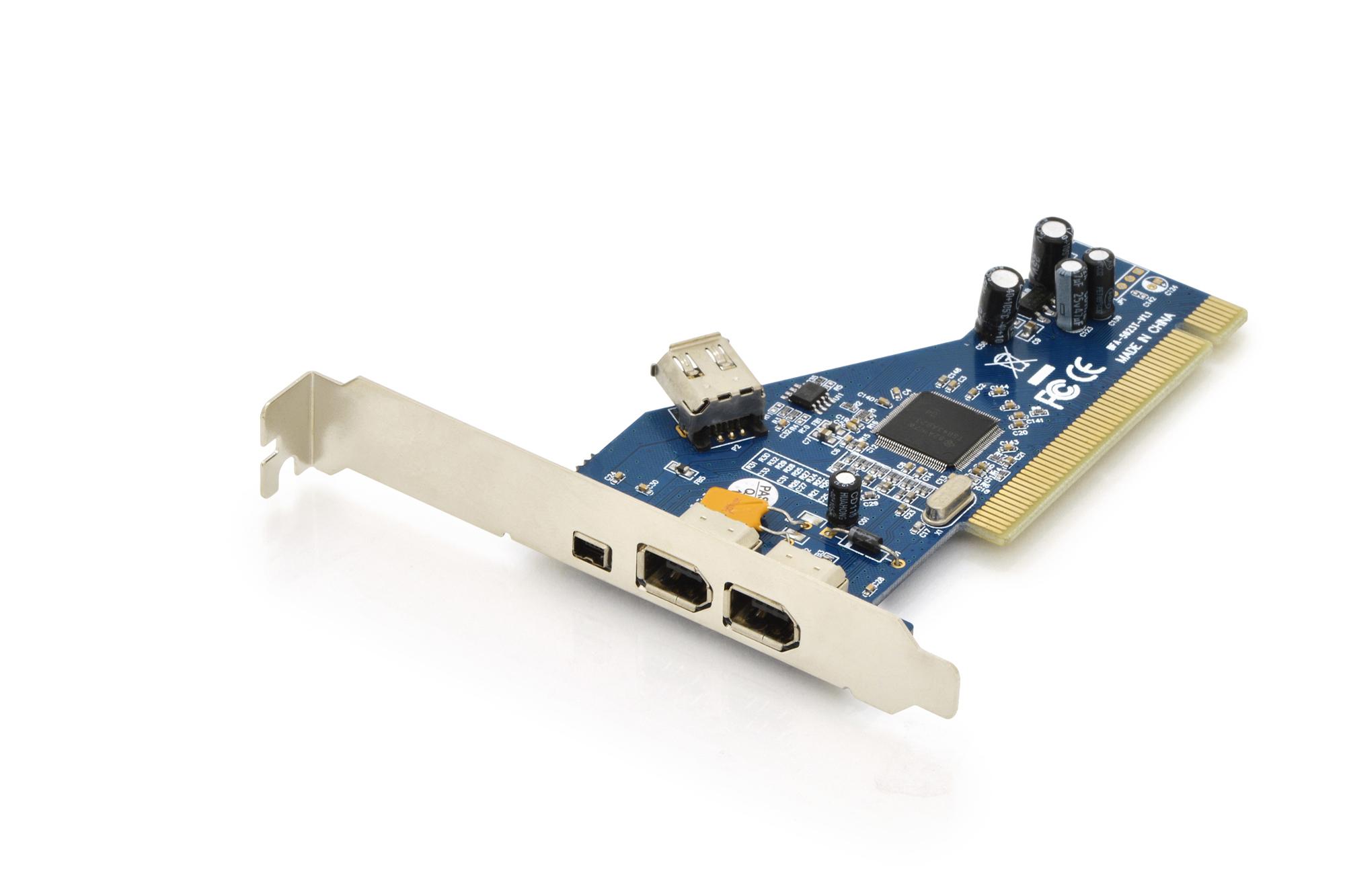 Assmann Electronic DIGITUS IEEE 1394a sąsajos plokštė PCI 4 prievadas ...