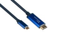 Alcasa Geros jungtys Geros jungtys USB-C ir HDMI 2.0b 60Hz CU 1,5m blau ...