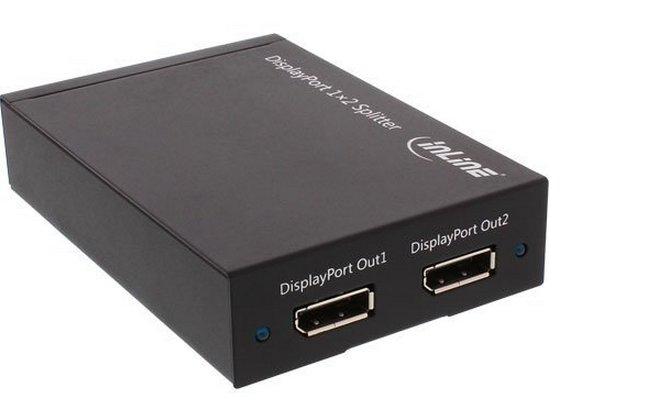 InLine Splitter 2x DisplayPort, skirtas prijungti du monitorius prie ...