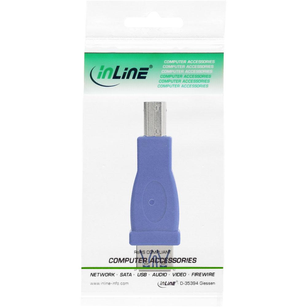 Intos InLine USB 3.0 AB, moteriškas-vyriškas adapteris, modelis ...