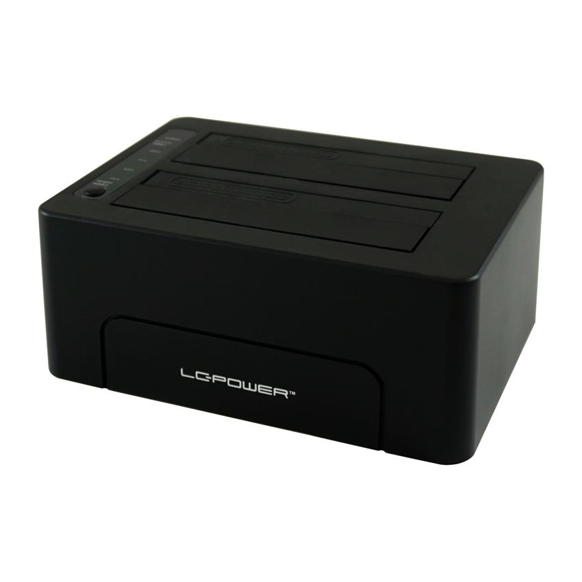 Prijungimo stotis LC-Power 2,5 " / 3,5" SATA - USB-C 3.2 Gen 2 (LC-DOCK ...