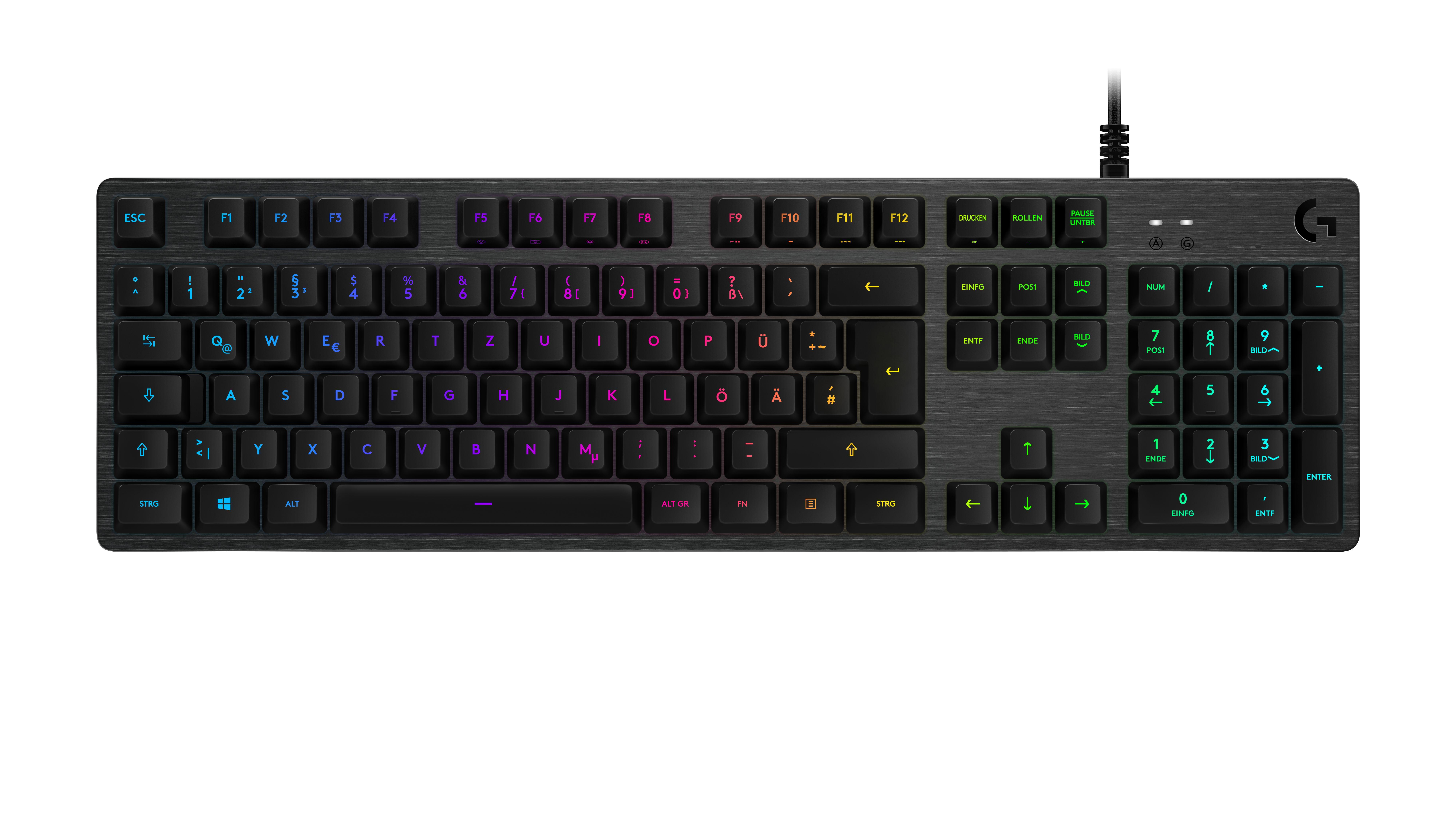 Mechaninė Žaidimų klaviatūra Logitech G512 Carbon, su RGB pašvietimu ...