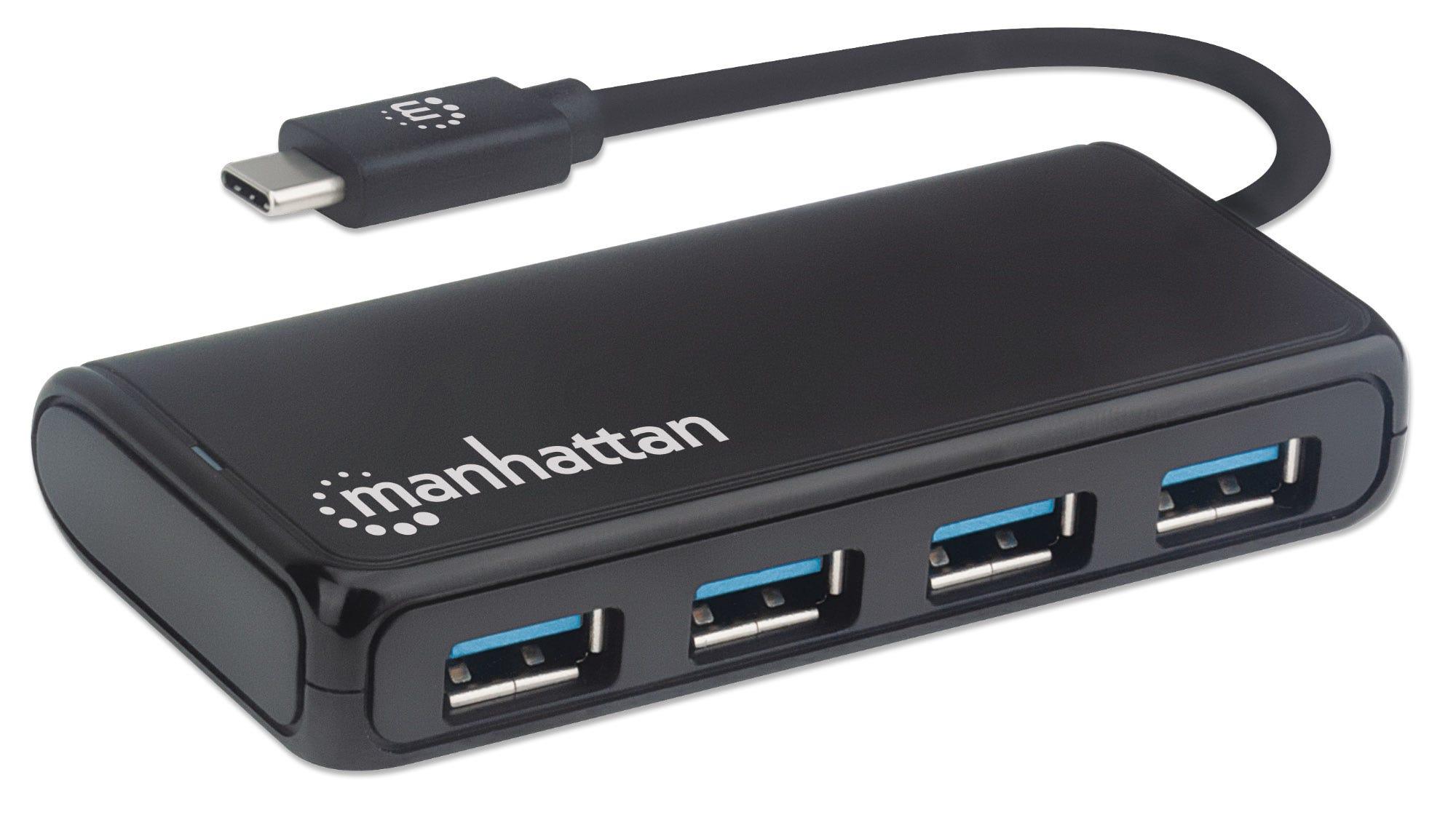Manhattan Products HUB USB Manhattan 4x USB-A 3.0 (164924), žema kaina ...