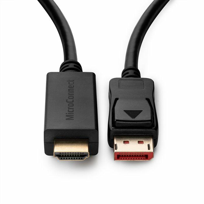 „MicroConnect DisplayPort“ – HDMI laidas 5 m juodas (MC-DP-HDMI-5004K ...