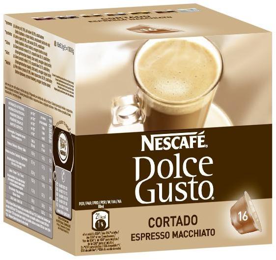 Kava Nescafe Dolce Gusto Cortado Espresso Macciato 100g 16 kapsulių ...