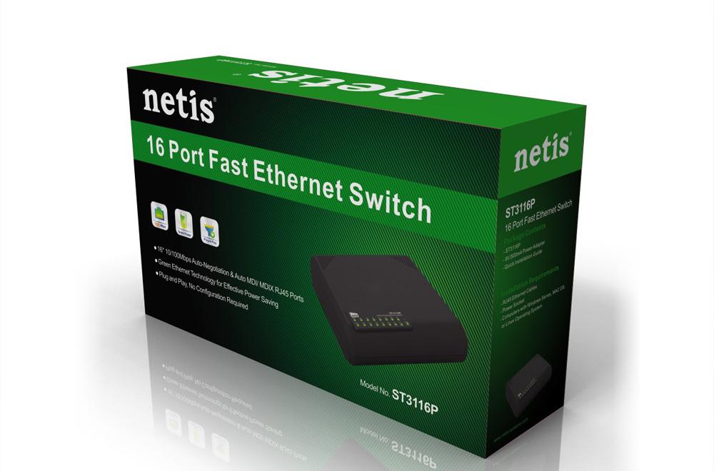 Netis System ST3116P network switch Unmanaged Fast Ethernet (10 / 100 ...