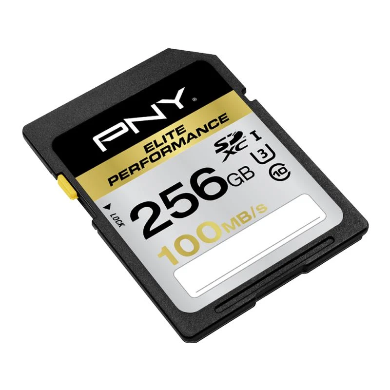 PNY Elite Performance SDXC 256 GB 10 klasės UHS-I / U3 atminties ...